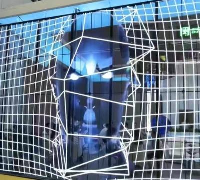 Cina Alto luminosità 600cd/M2 IP65 Rated Transparent LED Display Screen Per interni 1000*1000mm in vendita