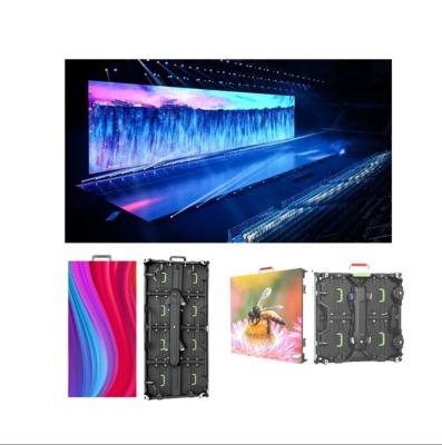 China Aluguel de tela LED ao ar livre em cores P2.84I P1 LED Video Parede de apoio ao solo Quadro traseiro de apoio Display rolável à venda