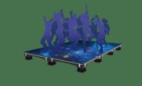 China Interactive Dance Floor LED Display P3.9 P4.8 2.0T Load Capacity Floor Panel for sale
