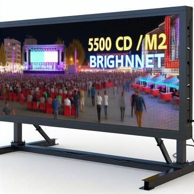 China 5500 Cd/m2 Brightness IP65 Rated Rental LED Screen for Outdoor Advertising and Events for sale