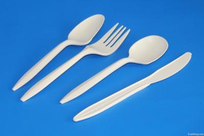 China PLA plastic spoon,biodegradable plastic ice cream spoon for sale