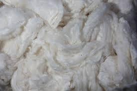 China raw silk fiber, mulberry silk noil for needle felt sheets for sale