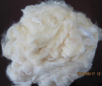 China spinning grade milk fiber, 1.5D raw white milk fiber, milk fiber yarn for sale