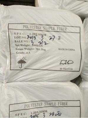 China polyester staple fiber 1.2DX38MM for sale