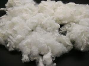 China 15DX64MM flame retardant polyester staple fiber super white pillow material for sale