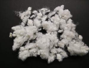 China 7D/32MM PSF siliconized super white 100%polyester GRS certification for sale