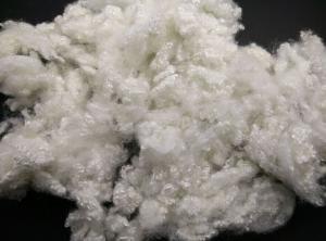 China 7D/64MM siliconized raw white A Grade hollow conjugated 100%polyester staple fiber for sale