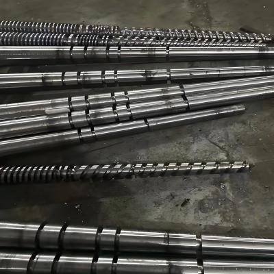 China Dedicated 80/156 conical twin-screw barrel for PVC stone plastic board for sale