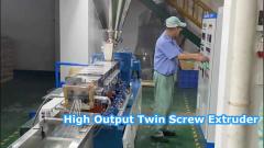 Twin Screw Extruder Plastic Compounding 150-200kg/h