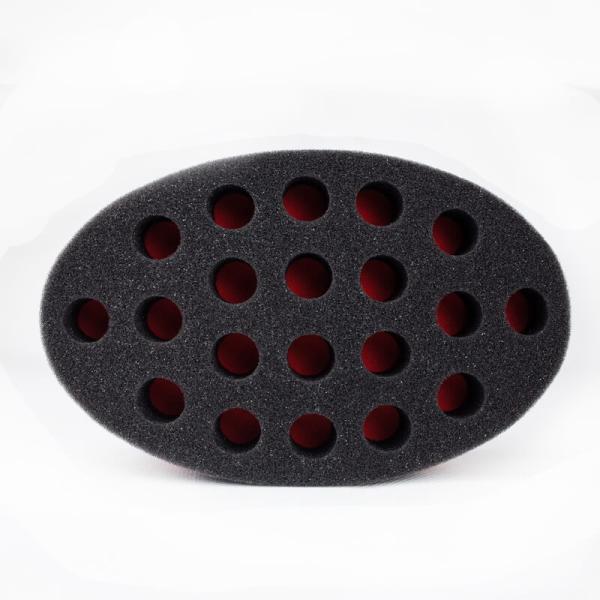 Quality Customization Double Sided Curl Sponge Big Hole Afro Brush Sponge for sale
