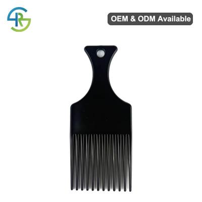 China ABS Plastic Hair Pick Comb ODM Plastic Afro Pick For Curly Hair for sale