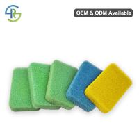 Quality OEM Silicone Cleaning Sponge Reusable Antibacterial Silicone Dishwashing Sponge for sale