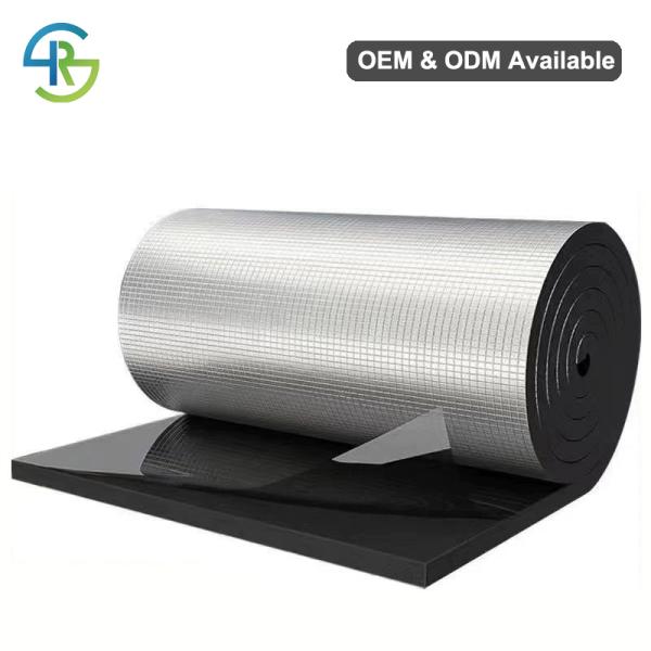 Quality Aluminum Foil Coating NBR Rubber Self Adhesive Heat Insulation Pads For Automotive for sale