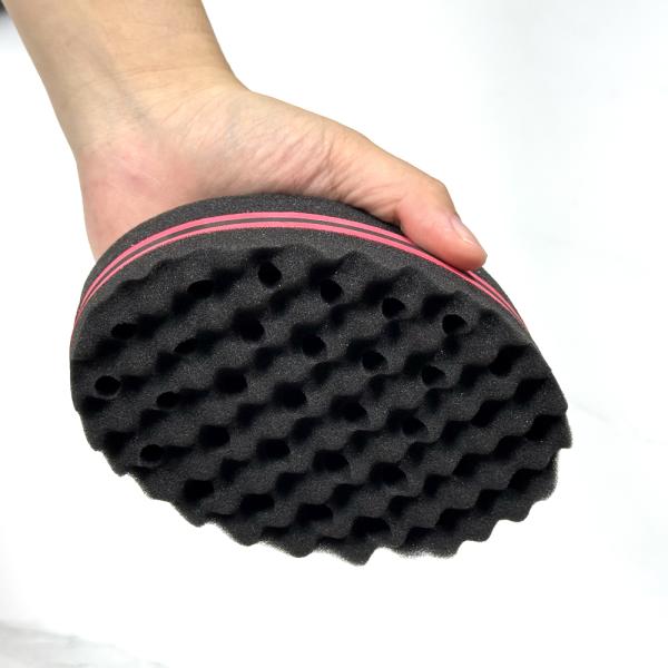 Quality Hair Sponge Curl Sponge Brush Oval Twist Sponge for Afro Curls Twists Natural Hair Small Wave Holes Large Flat Holes for sale