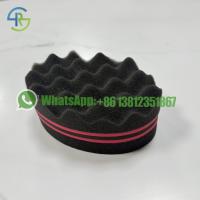 Quality Professional Red Wave Magic Twist Sponge Flat Small Hole Afro Curl Sponge For for sale