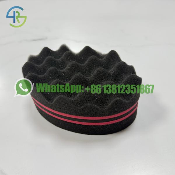 Quality Professional Red Wave Magic Twist Sponge Flat Small Hole Afro Curl Sponge For Barber Salon Use for sale