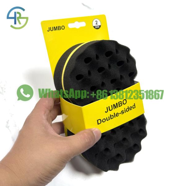 Quality Twist Sponge for Men Afro Hair – Large Figure 8 Curl Sponge Small Holes Double Side Barber Tool Custom Packaging Factory Wholesale USA Africa for sale