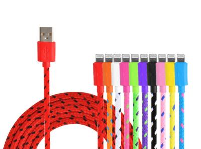 中国 2m 3m の長さの 8 ピン 電光 電話私 5 5s USB の充電器ケーブル 販売のため
