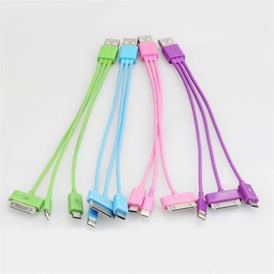 中国 1 つの usb のデータ ケーブルに付き 3 つ、携帯電話ケーブル、usb の充電器ケーブル 販売のため