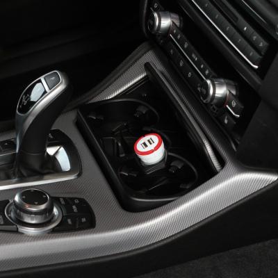 Cina i caricatori bianchi doppio USB dell'automobile di 4A Apple IPhone hanno cromato l'anello di tirata in vendita