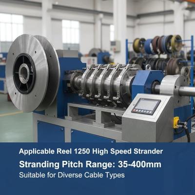 China Applicable Reel 1250 High Speed Strander Featuring Wide Stranding Pitch Range 35 to 400mm Suitable for Diverse Cable Types for sale