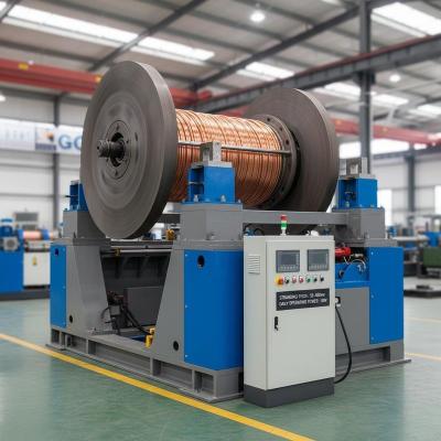 China Stranding pitch 35-400mm Double Twist Stranding Machine supporting 1250 reel and daily operating power 15KW engineered for cable wire production for sale
