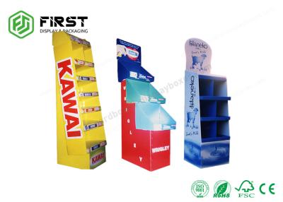 Cina Supporto da pavimento in cartone riciclabile POP laminazione lucida/opaca Stampa personalizzata CMYK in vendita