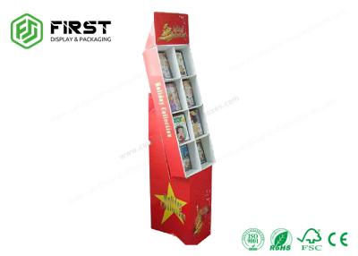 China Glänzende Oberfläche Wellpappen Anzeigen Druckkarton individuell zu verkaufen