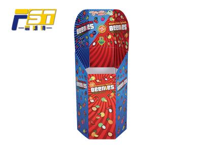 China Easy Assembled Newspaper Dump Bins Moisture Resistant Customized Logo Print for sale