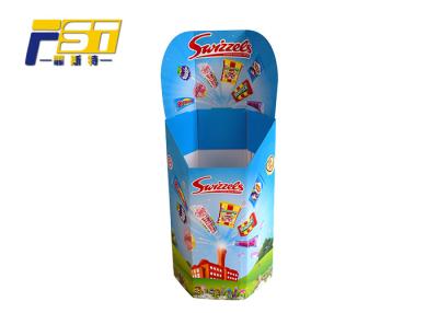 China Easy Assembled Newspaper Dump Bins Moisture Resistant Customized Logo Print for sale