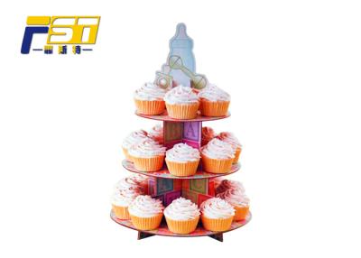 Cina Supporto superbo della torta nunziale del cartone di aspetto con alta capacità portante in vendita
