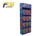 China Custom Cardboard Side Wing Display Shelf with Hooks Moistureproof Home Decoration for sale