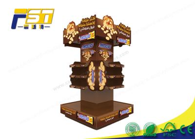 China Folding Floor Cardboard Pallet Display Custom Retail Promotion For Supermarket for sale