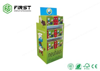 Cina Multi esposizioni di pavimento del cartone degli scaffali, esposizione di libro riutilizzabile del cartone di Customizied in vendita