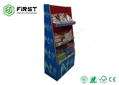 Cina Multi esposizioni di pavimento del cartone degli scaffali, esposizione di libro riutilizzabile del cartone di Customizied in vendita