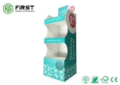 China Custom Color Printed Cardboard Floor Displays , Cardboard Display Stands For Promotion for sale