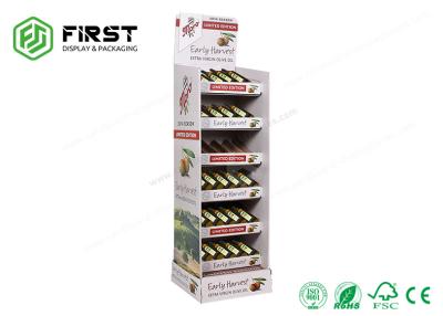China Advertising Custom Pop Recyclable Cardboard Floor Displays Stand With Logo Printed for sale
