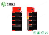 China Custom Matte Printed Foldable Corrugated Paper Floor Display Shelf 100 Sets MOQ for sale