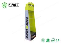 China Custom Printed Logo Folding Pop Up Cardboard Display Stands with Hook 100% Recyclable for sale
