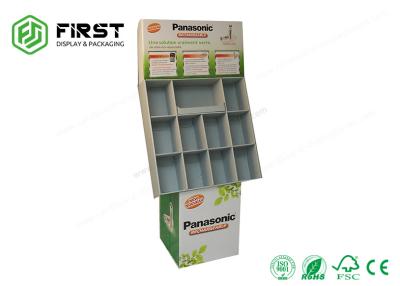 China Colorful Printing Cardboard POP Displays Custom Design Retail Cardboard Shelf Floor Display for sale