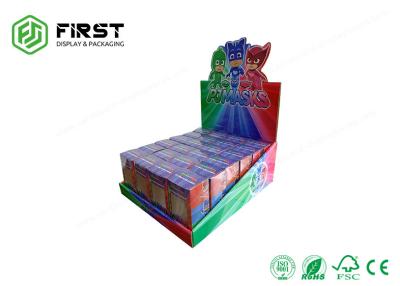 China Full Color Printing Customized Foldable Corrugated PDQ Paper Counter Display For Retail Store for sale