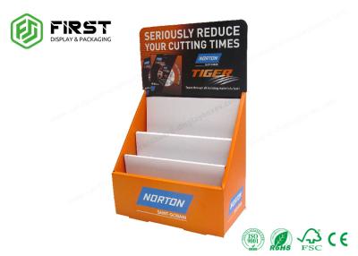 China Customized Retail Advertising Promotion POP Paper Cardboard Counter Top Display stand for sale