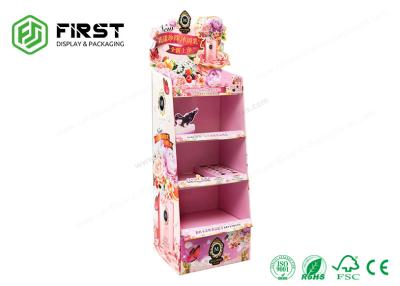 China POP Floor Display OEM Foldable Paper Cardboard Floor Display Stand Custom Printed for sale