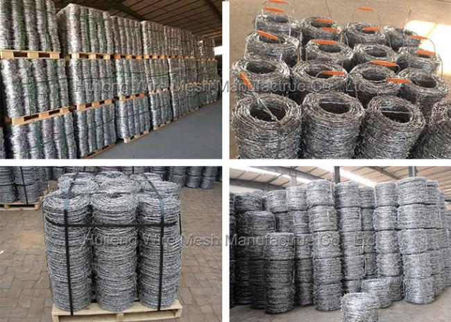 High Tensile Strength Prison Barbed Wire , Airport Razor Wire Coil 1