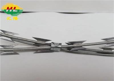 Китай Нержавеющая сталь Astm Concertina проволочный забор Усиленная безопасность с 3 клипами на спираль продается