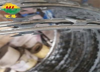 Китай 450 мм Концертина ограждение горячее погружение оцинкованная сталь высокопроницаемое лезвие безопасности 5 клипов продается