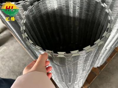 Китай 450 мм диаметр 2,5 мм колючая проволока катушка ограждение на заказ электрический оцинкованный продается