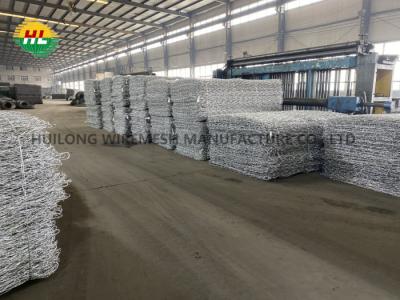 China Heavy Galvanized Wire Mesh Gabion 8x10cm Mesh Wire 2.7mm Selvedge Wire 3.4mm for sale