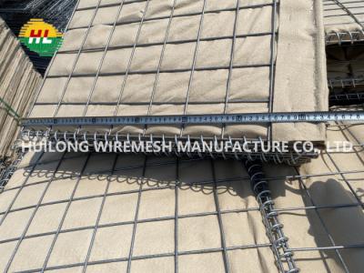 Hot Dip Galvanized 0.61x0.61m Hesco Defensive Barriers Welded For Fortifications