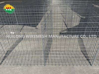 China 1x1x5m Hesco Barrier Blast Wall Mesh Size 80x80mm For Fortifications Defense for sale